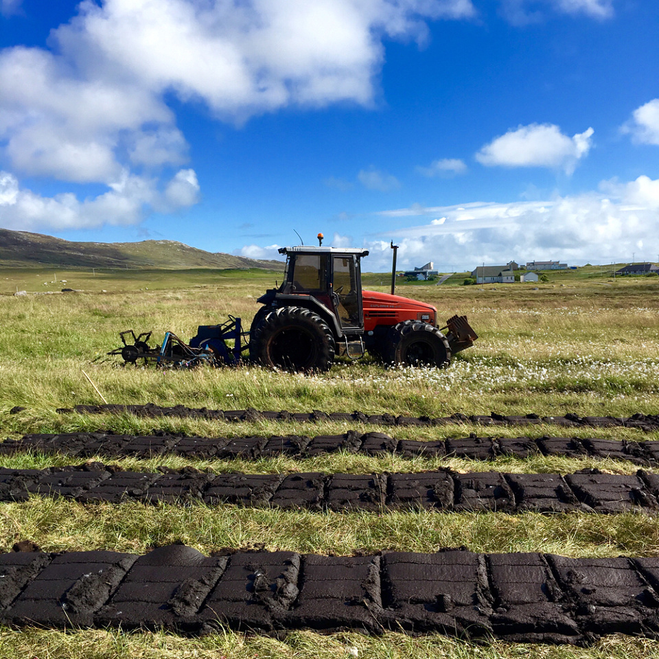 The peat cutting machine, South Uist | Treshnish | Blipfoto