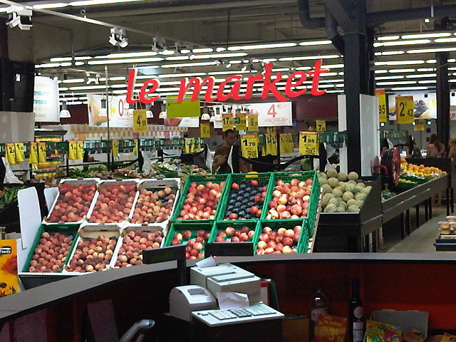 Interior, Carrefour supermarket, St Andre | bridgeman | Blipfoto