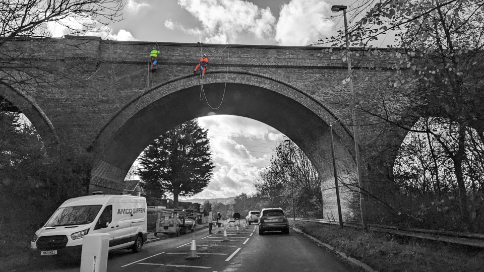 A spot of bridge mending... | 60plus10 | Blipfoto