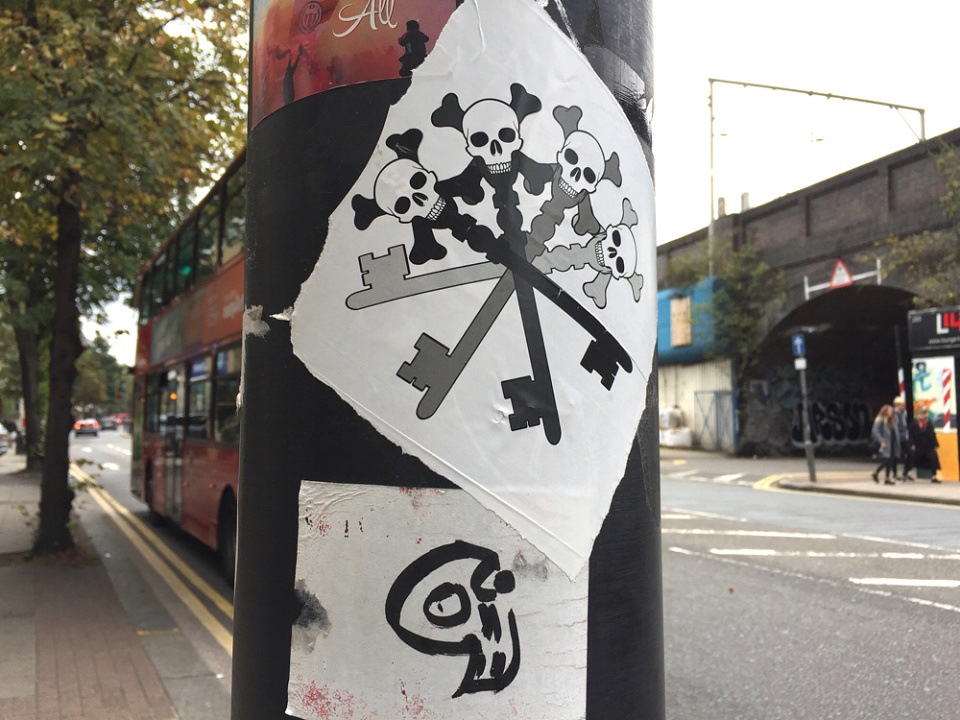 4 Jolly Roger Skeleton Keys, shades of grey | russellhiggs | Blipfoto