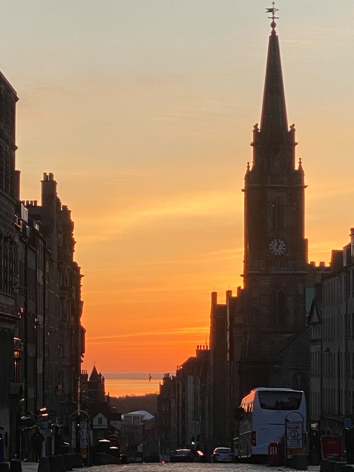 Porty at Sunrise from the Royal Mile | LadyFindhorn | Blipfoto
