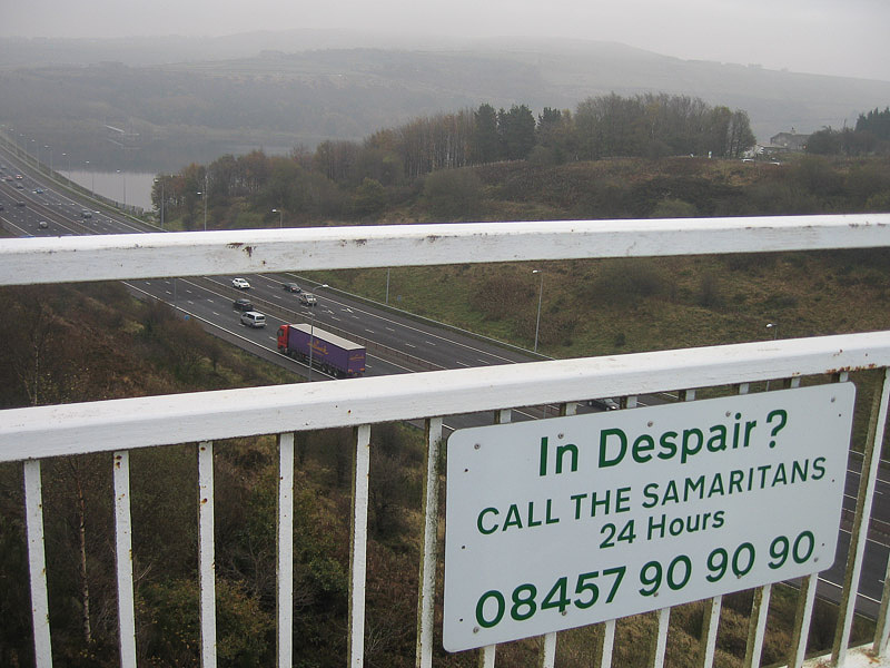 Poignant Sign on Bridge over M62 | MidgeholeDave | Blipfoto