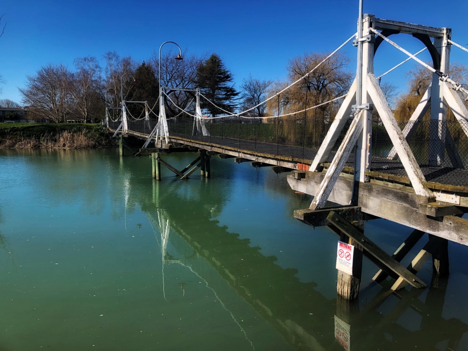Bridge over the river Kaiapoi | Daring2Go | Blipfoto