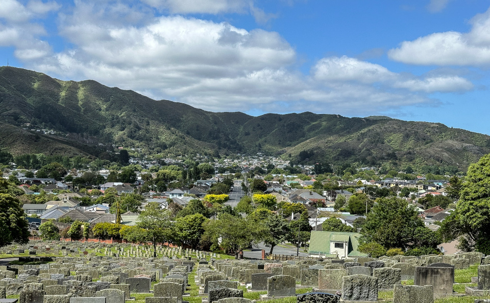 Taita Cemetery and the view South | TussockTales | Blipfoto