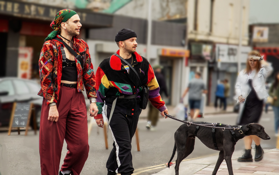 Two Guys and Dog | gblrps | Blipfoto