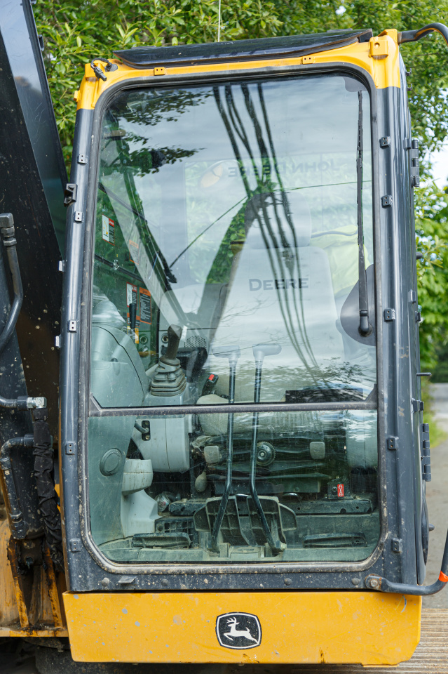 Reflections in an excavator window | FotoPlay | Blipfoto