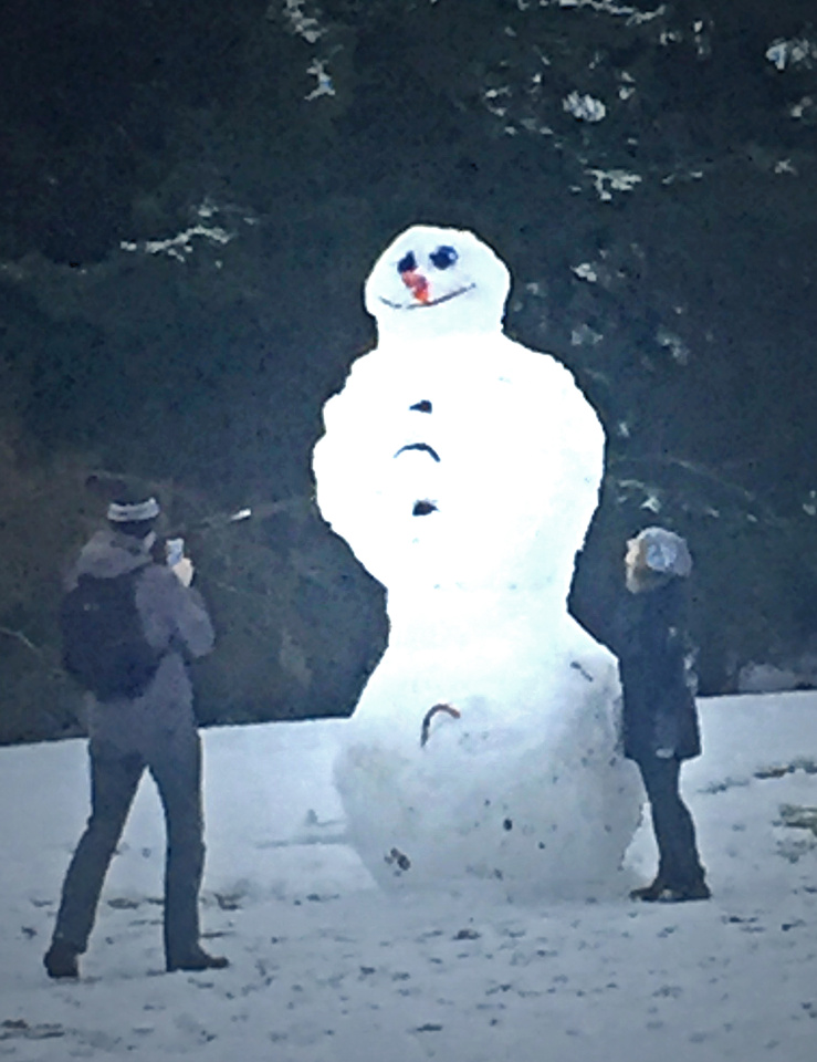 Tallest snowman in Scotland? | Libra | Blipfoto