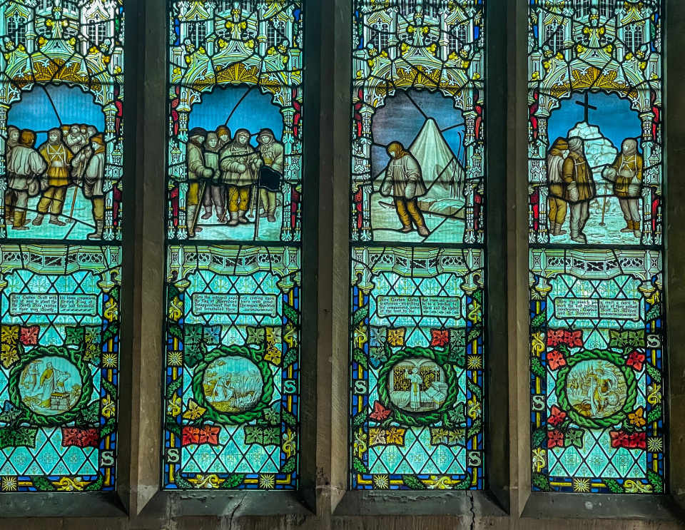 The Robert Falcon Scott window at Binton Church | chrispybox | Blipfoto