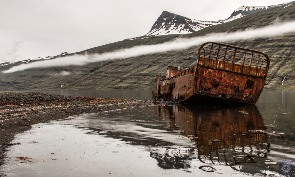 WWII landing craft - Mjóifjorður, Iceland | anatolebeams | Blipfoto