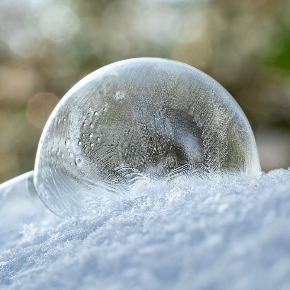 Finally, a frozen bubble! | walkingMarj | Blipfoto