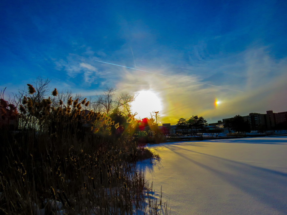 Cold sunset at the lake | KevinV | Blipfoto