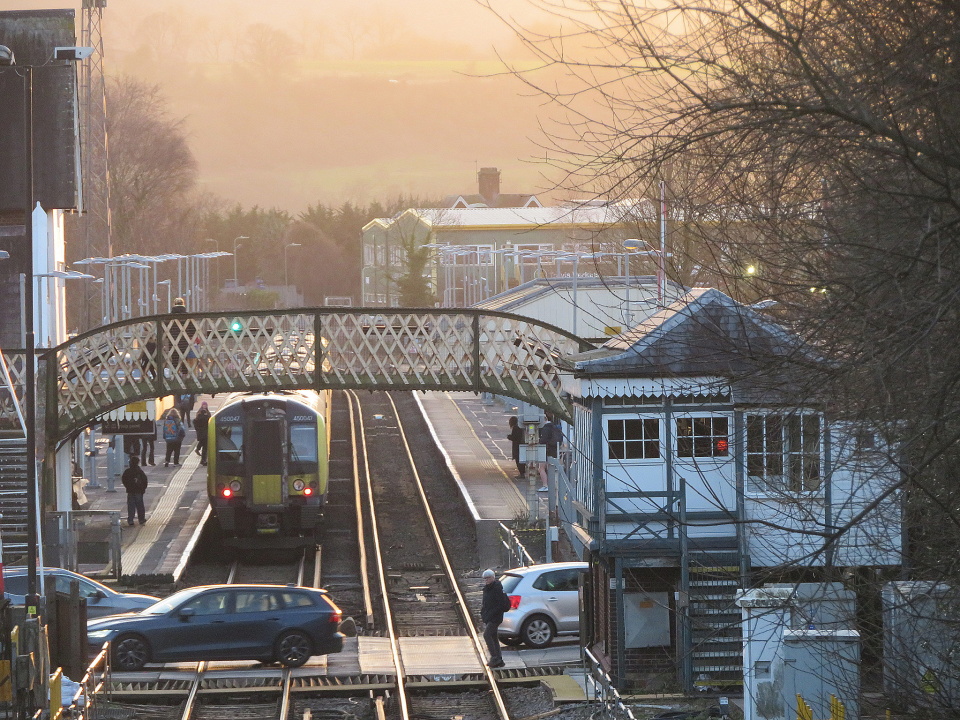 Petersfield station as the sun is setting | R4T | Blipfoto