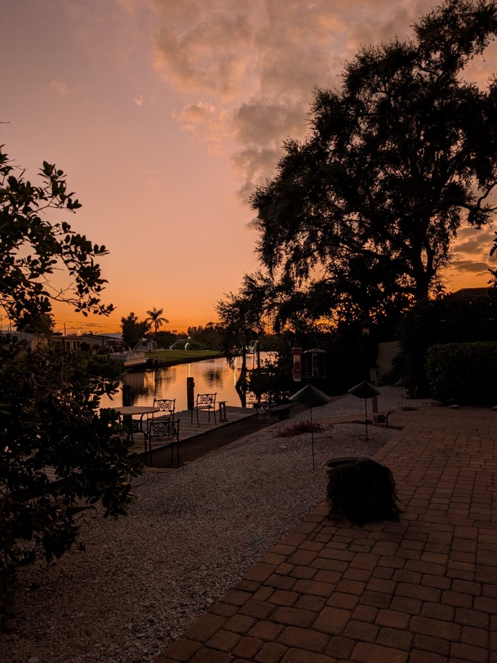 Salmon colored sunset | creativelenna | Blipfoto