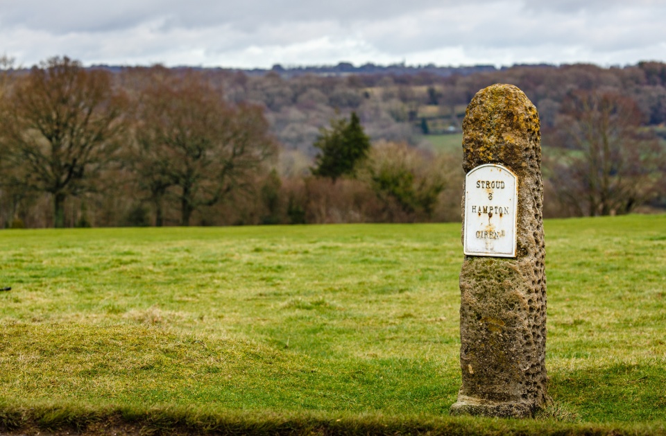 The old milestone on Minchinhampton Common | CleanSteve | Blipfoto