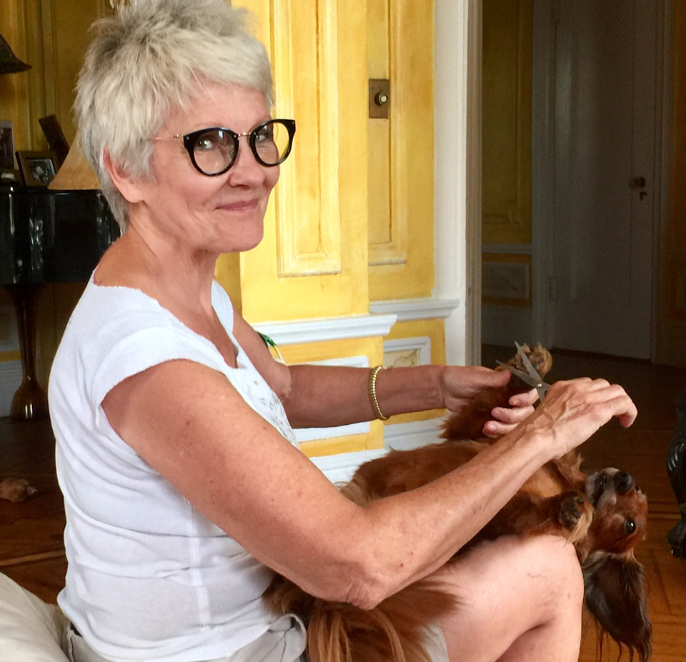 Deb trims Jaeger’s feet. | Gaydonp | Blipfoto