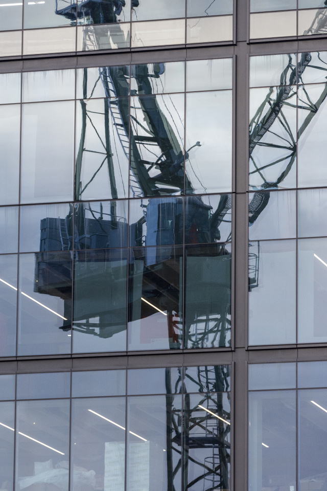 Crane Reflection | AbstractFiesta | Blipfoto