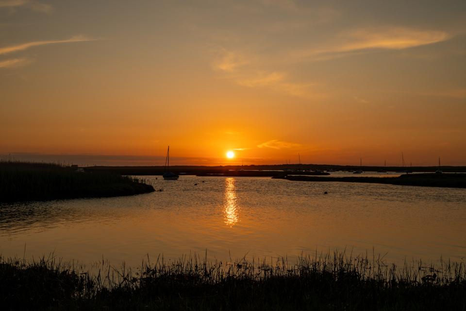 Sunset at Brancaster Staithe | NickyR | Blipfoto