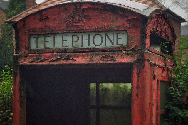 Derelict Red Phone Box In The Front Garden | Kit267 | Blipfoto
