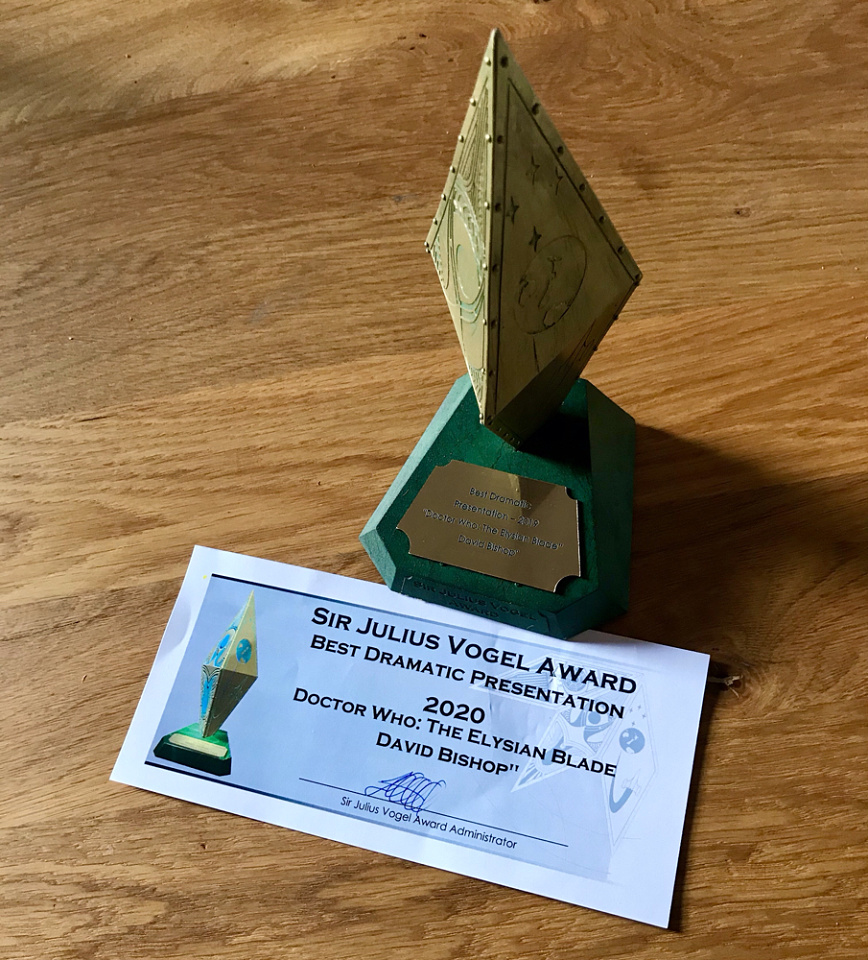 Sir Julius Vogel Award for #DoctorWho arrived! | davidbishop | Blipfoto