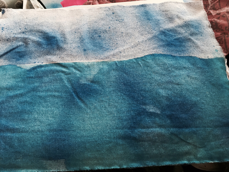 Spray dyeing | LouiseCarr | Blipfoto