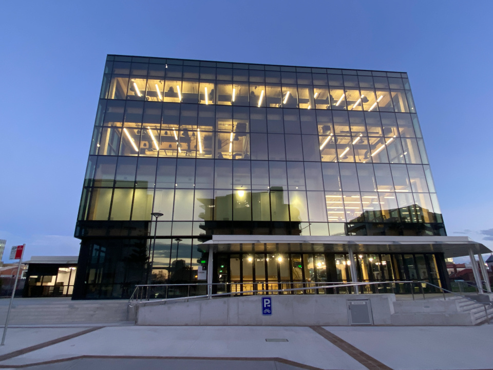 Reflections on Q Building | jensphotos | Blipfoto