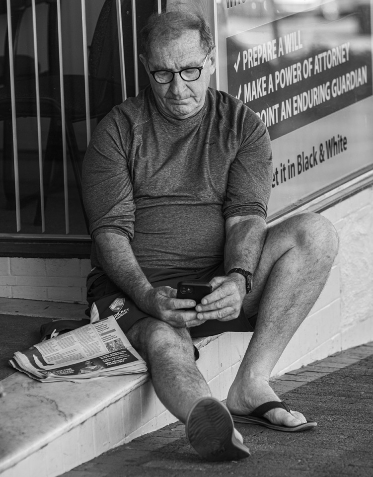 Man on a Doorstep | PaulineP | Blipfoto