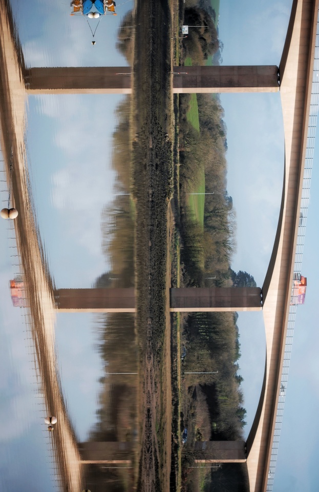 Bridge over sideways water. | rmeinz | Blipfoto