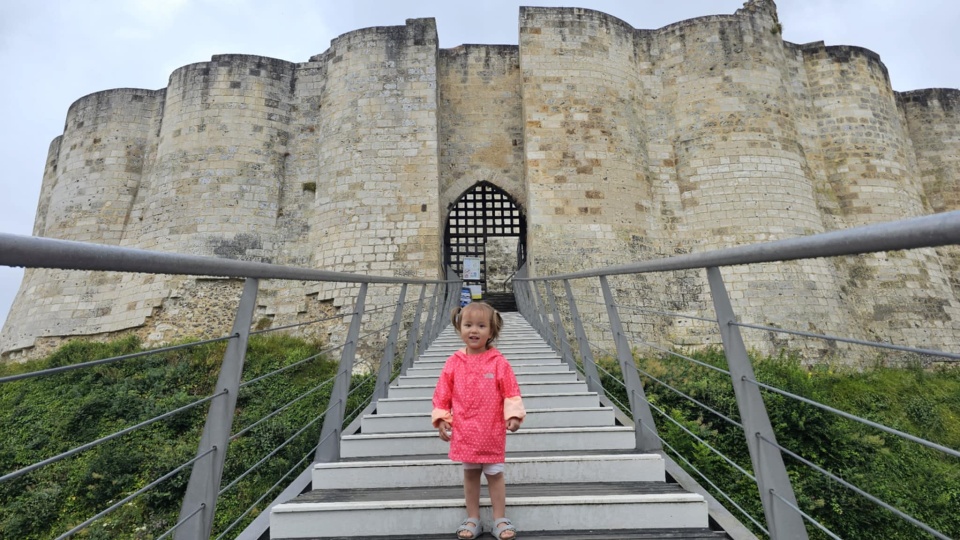 My Granddaughter exploring a castle in France! | endangeredspec | Blipfoto