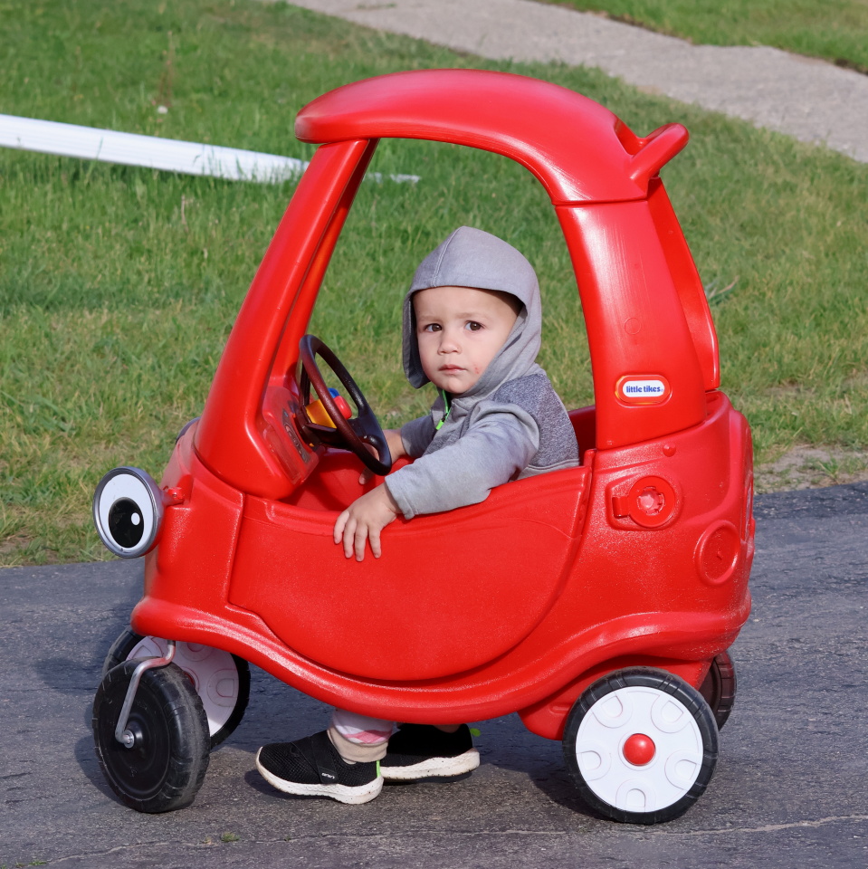 The Little Tyke in a Little Tyke | outdoorguy | Blipfoto