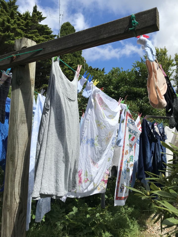 Wet washing hanging on the line | Pomona | Blipfoto